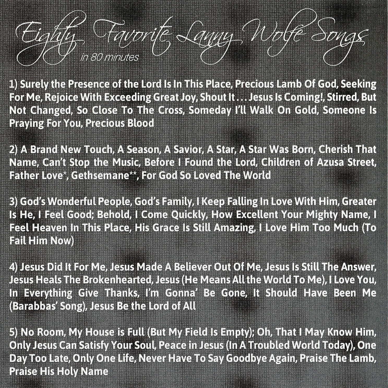 Eighty Favorite Lanny Wolfe Songs in 80 minutes.#32902 – Paradigm Music ...